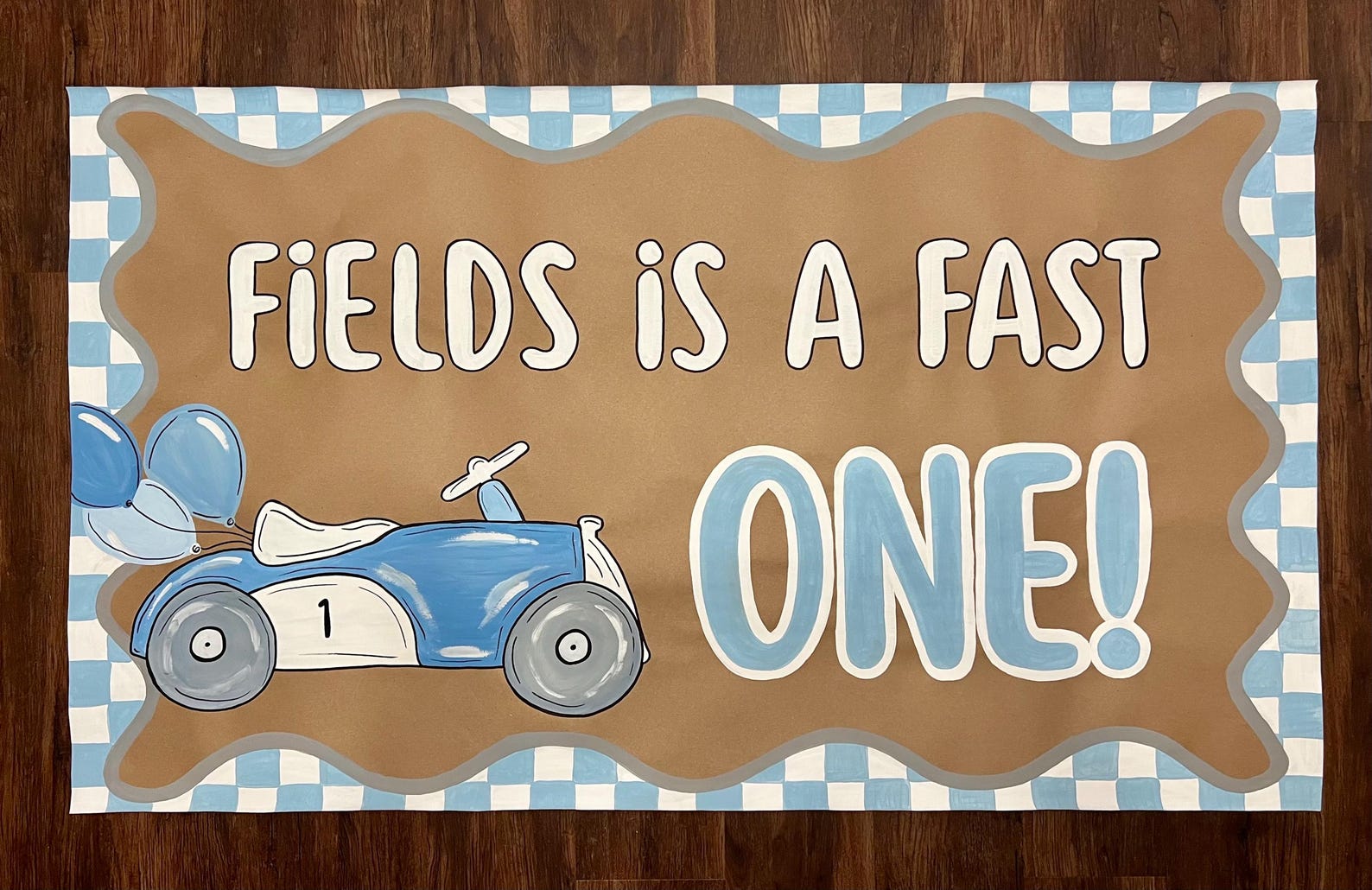Custom, Hand-painted Party Banners | Fast One Party Banner - Etsy