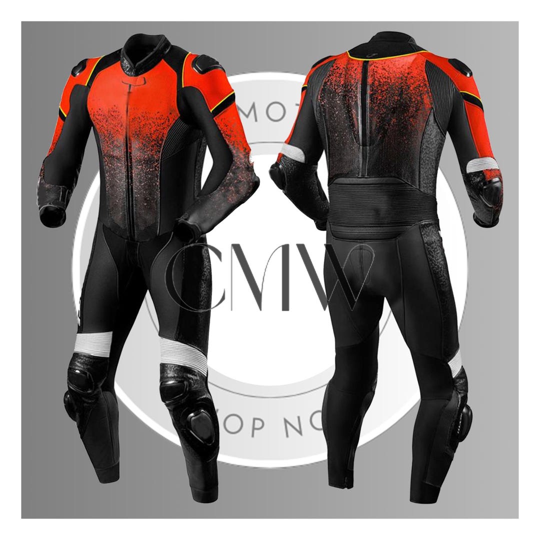 Handmade Leather Racing Suit, Costumized Motorcycle Suit, Motorbike ...