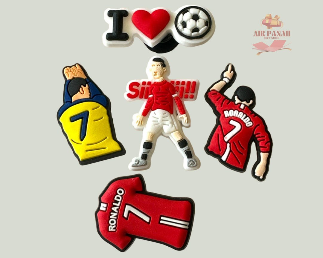 Ronaldo Croc Charms, Football Croc Charms, Football Player Charms, Cute ...