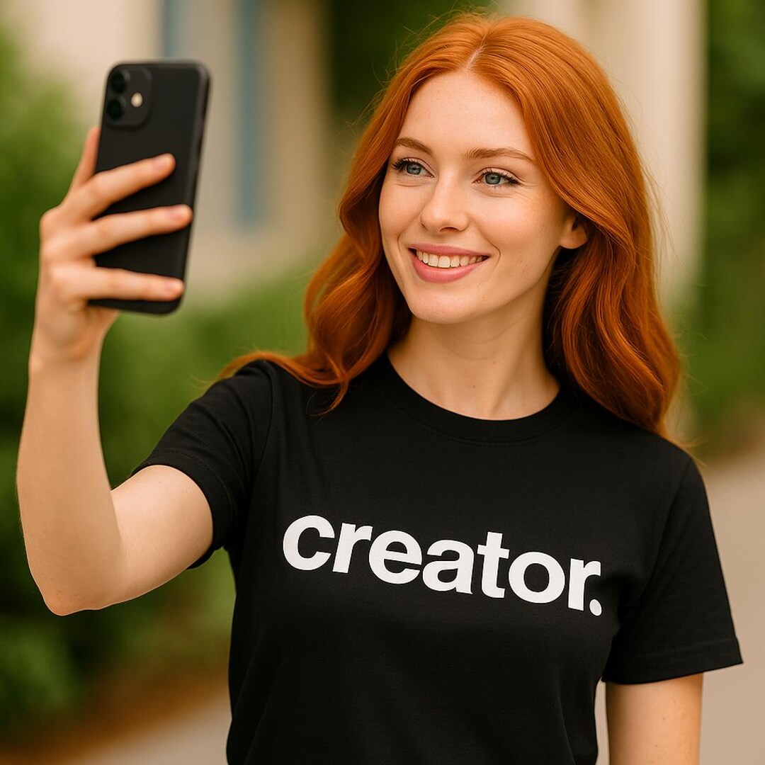 Creator Tee. Minimalist T-shirt | Perfect for Youtubers, Tiktok ...