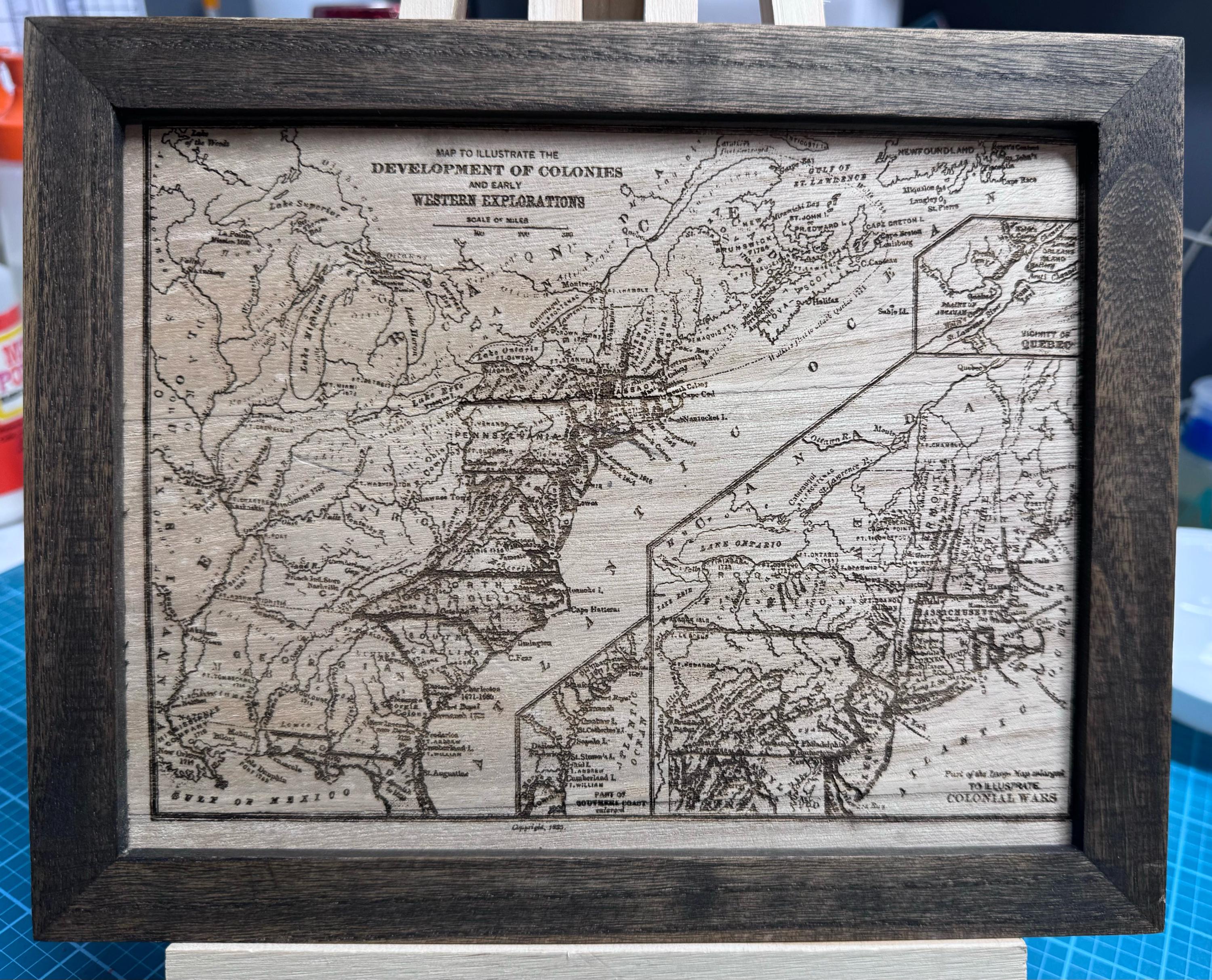Laser Engraved Wooden Maps - Etsy