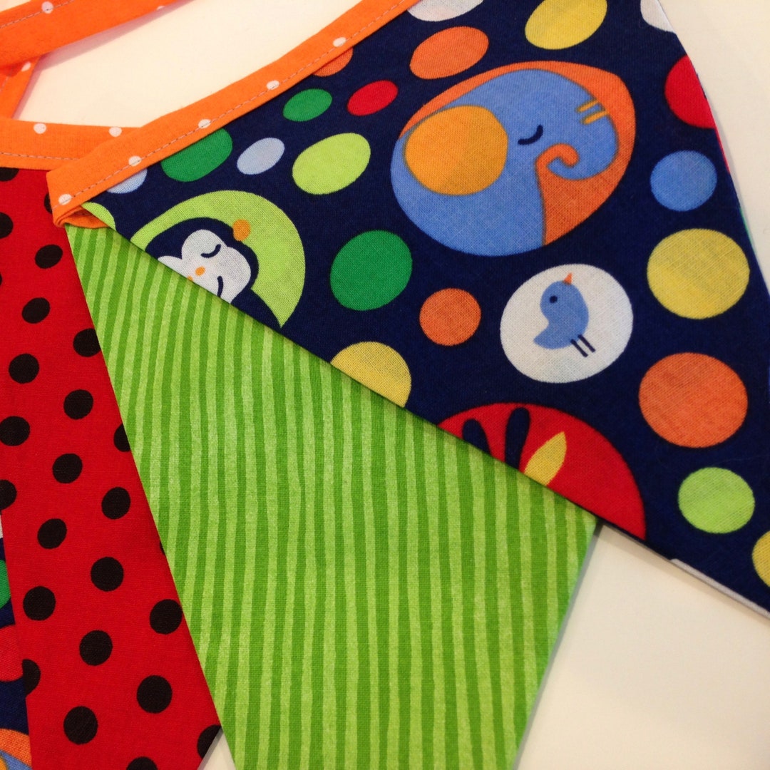 CIRCUS ANIMAL BANNER- Baby Bunting- Jungle Circus Animal Print Fabric ...