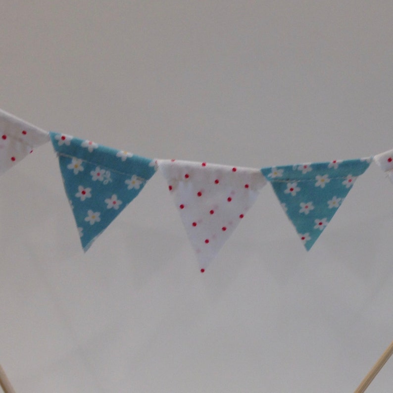 DAISY CAKE Topperreusable Fabric Cake Banner Garlandlight - Etsy