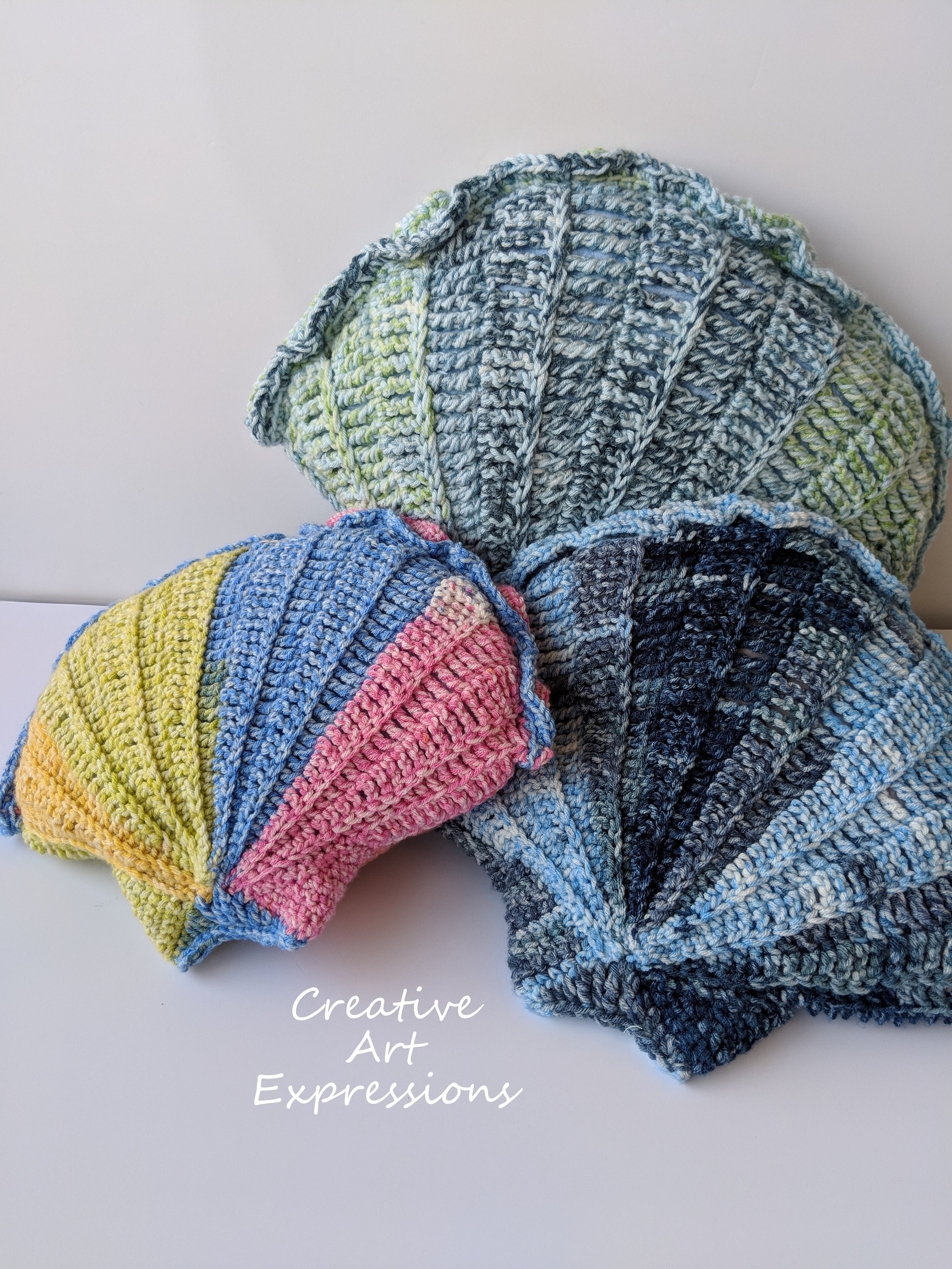 Seashell Purse Pillow Coin Purse Beach Bag Collection Crochet Pattern ...