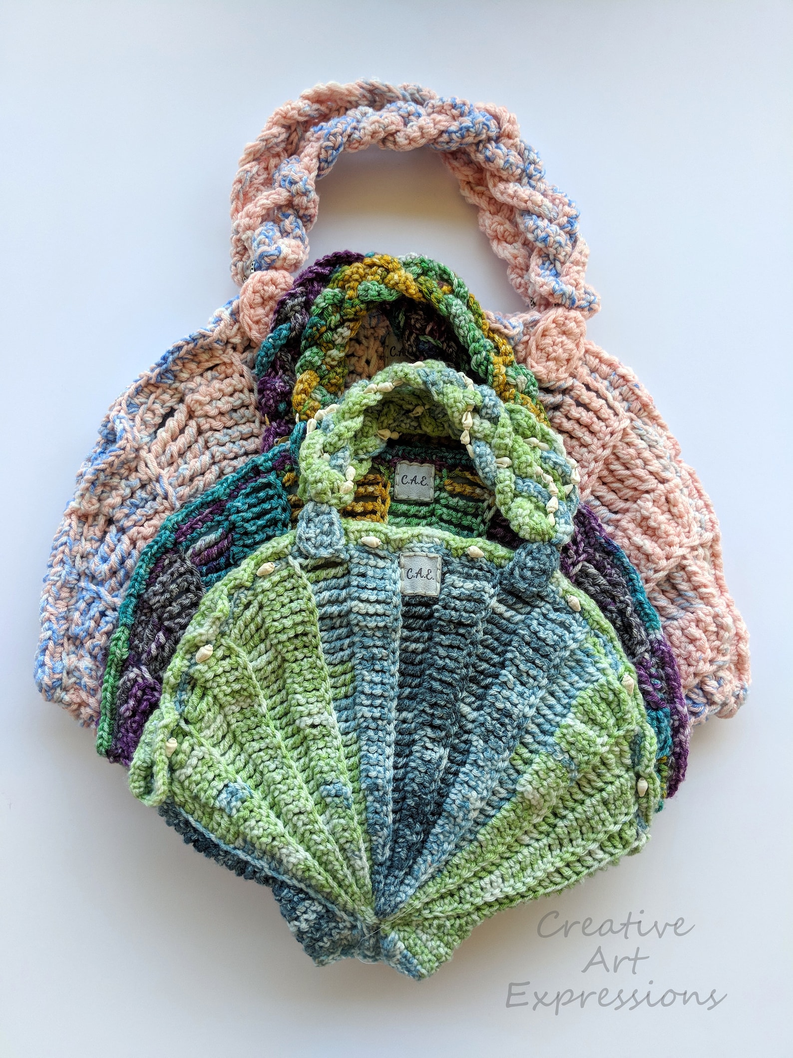 Seashell Purse Crochet Pattern, PDF Download, Video Tutorials, Ocean ...