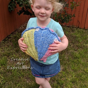 Seashell Pillow Crochet Pattern, PDF Downloadable Pattern, Video ...