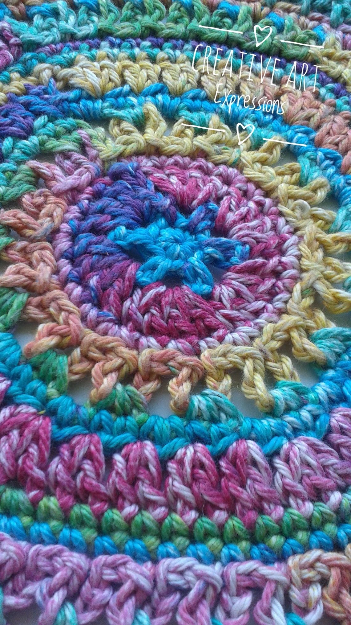 Round Place Mat Set Crochet Pattern Crocheted Coaster - Etsy