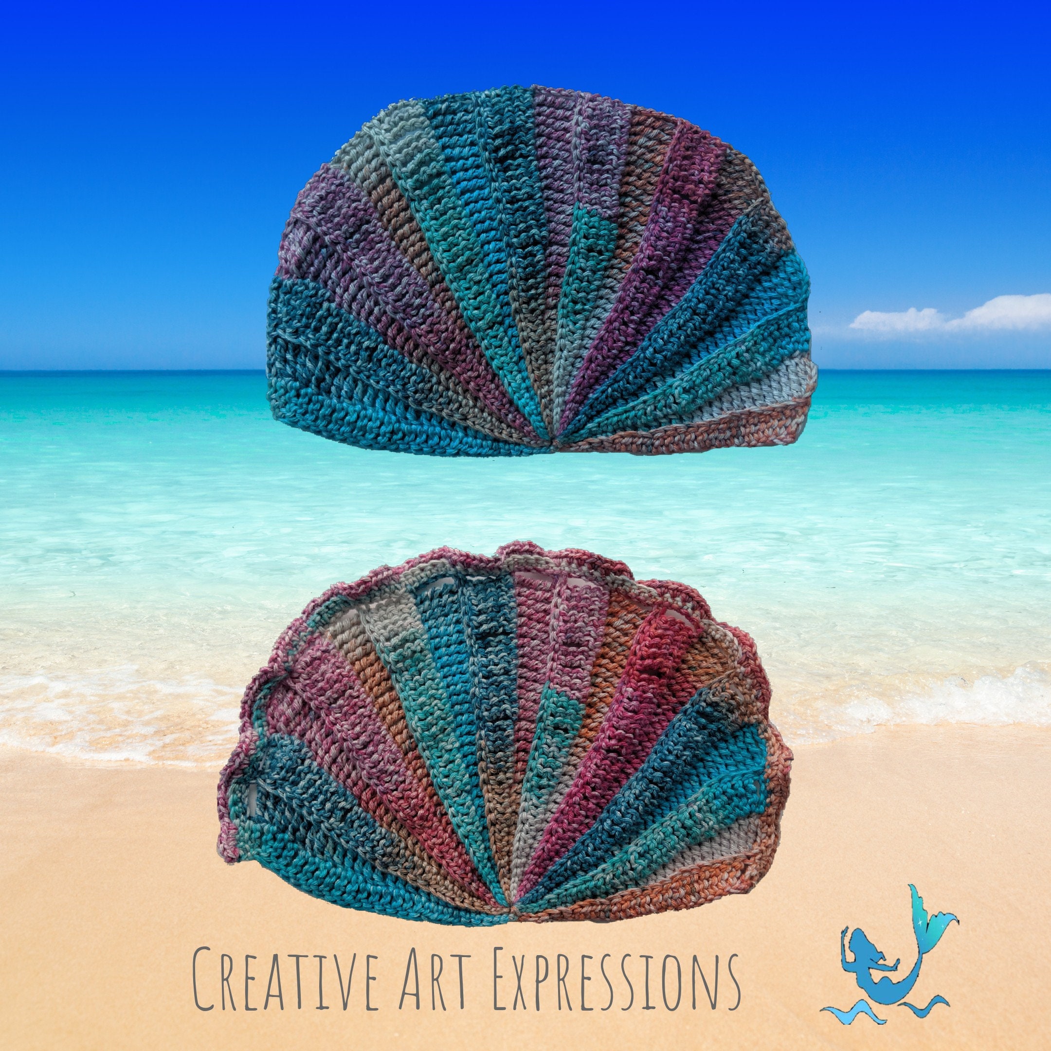 Seashell Towel Collection Crochet Pattern, Seashell Hanging Towel ...
