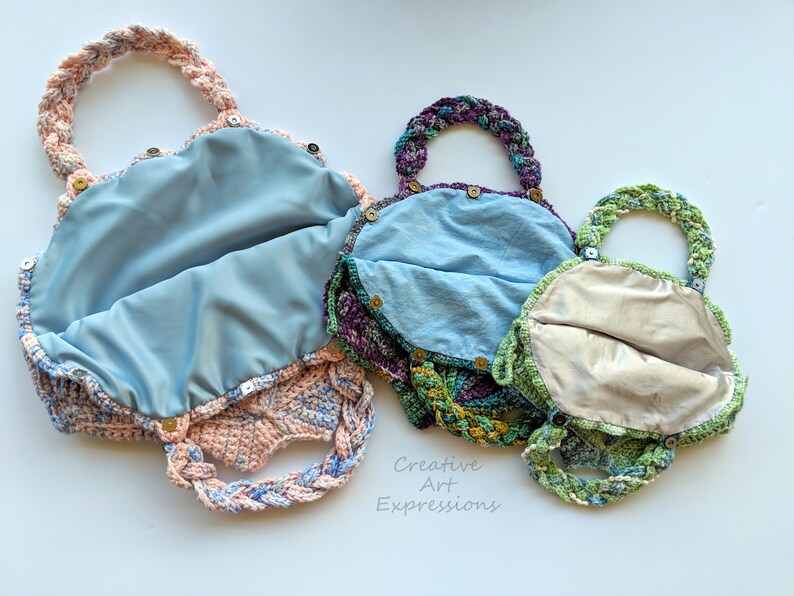 Seashell Purse Crochet Pattern, PDF Download, Video Tutorials, Ocean ...