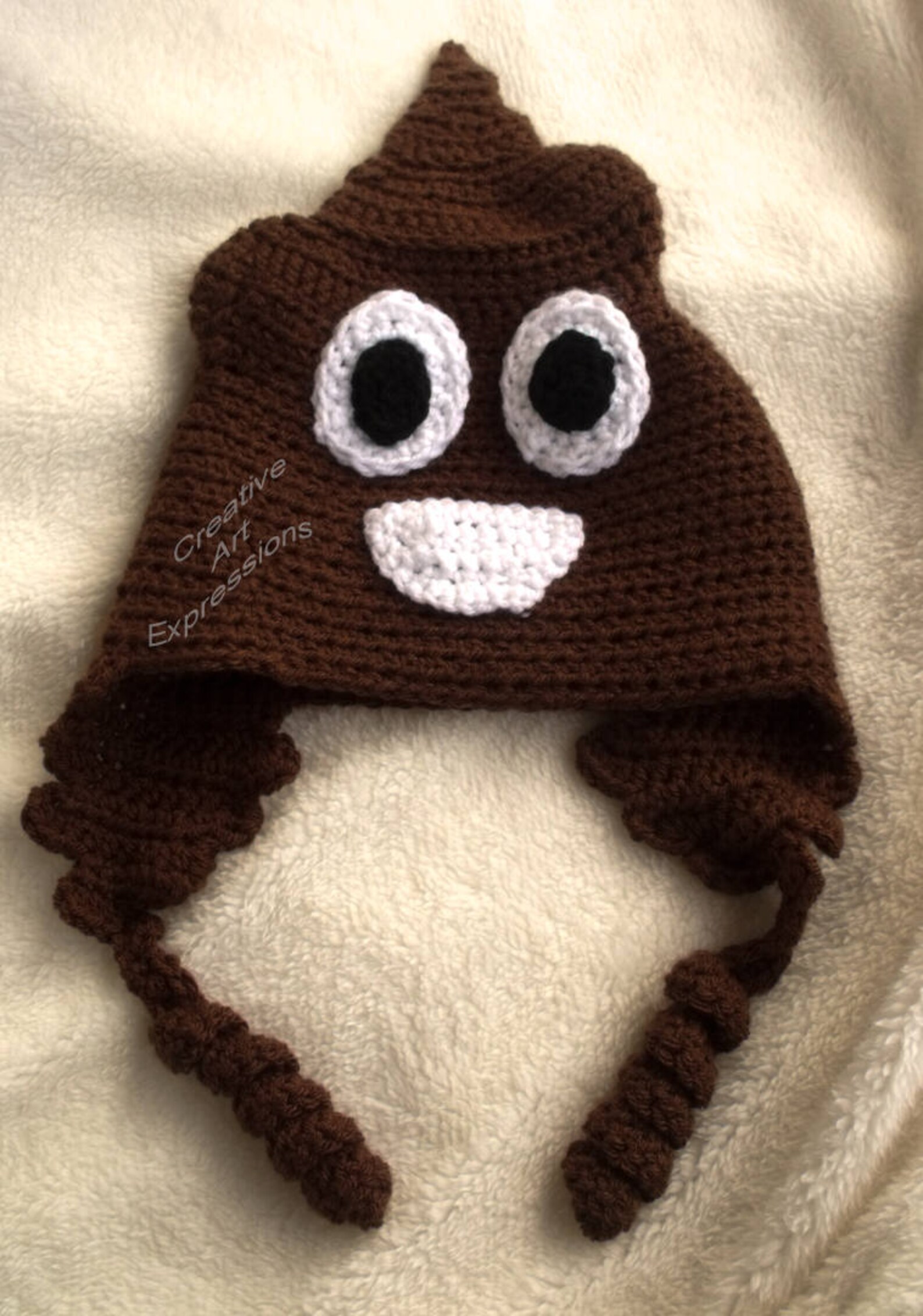 Poop Emoji & Unicorn Poop Emoji Hat Crochet Pattern PDF | Etsy