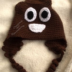 Poop Emoji & Unicorn Poop Emoji Hat Crochet Pattern, PDF Downloadable ...