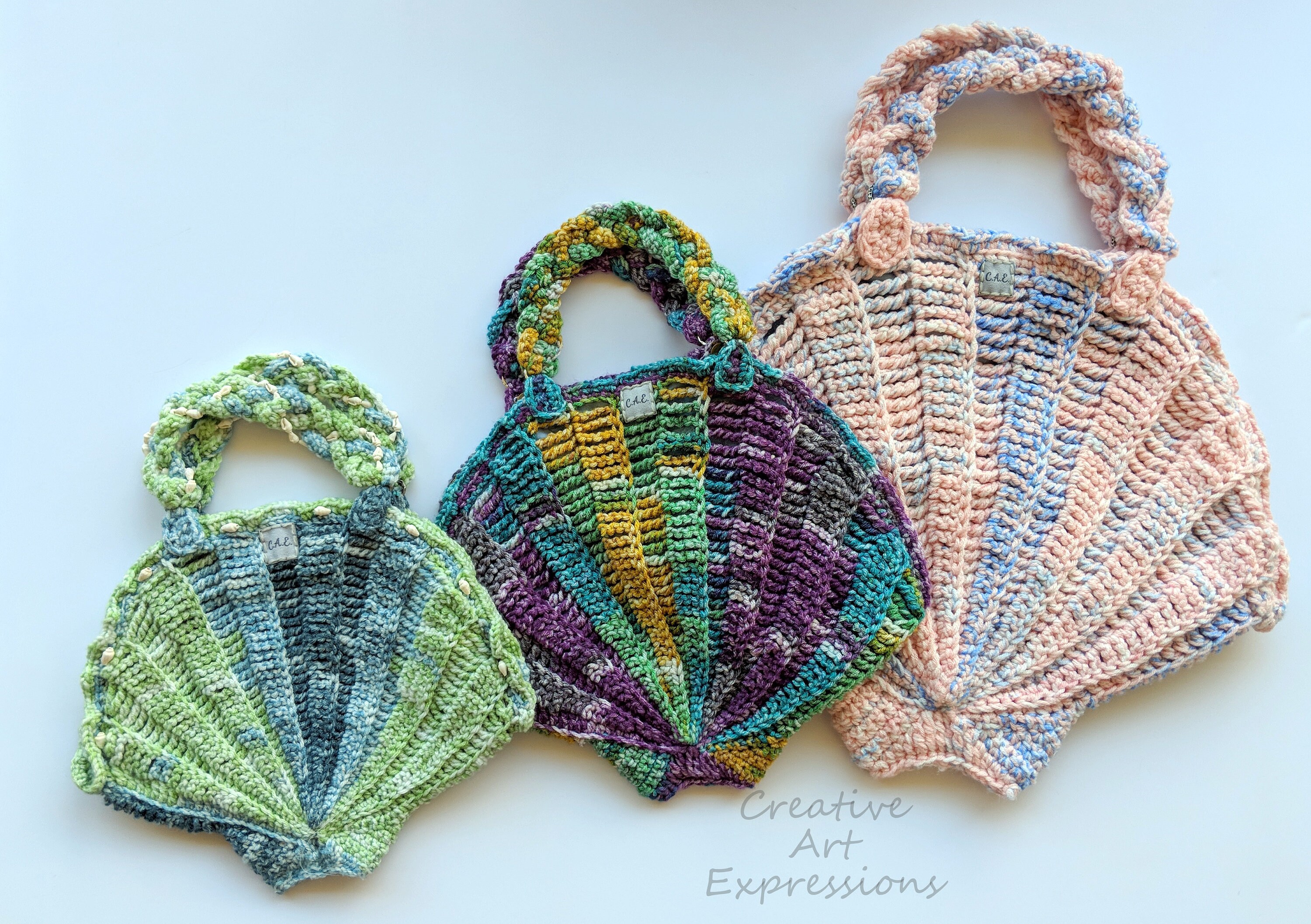 Seashell Purse Crochet Pattern, PDF Download, Video Tutorials, Ocean ...