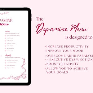Dopamine Menu Template for Daily Motivation and Productivity ...