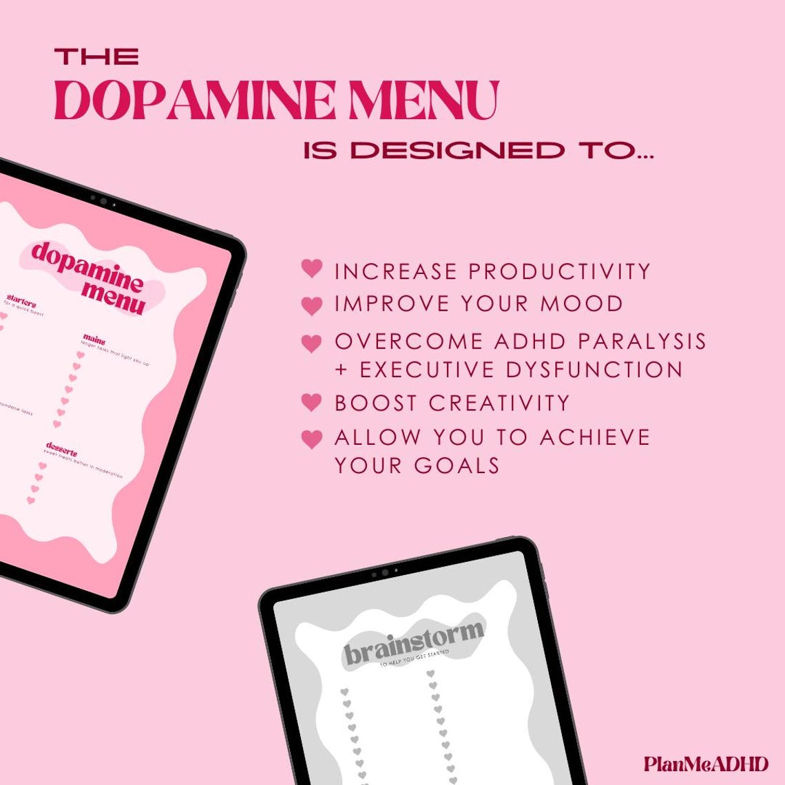 Dopamine Menu Template for Daily Motivation and Productivity ...