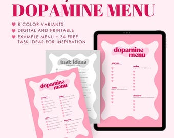 Dopamine Menu Template for Daily Motivation and Productivity ...