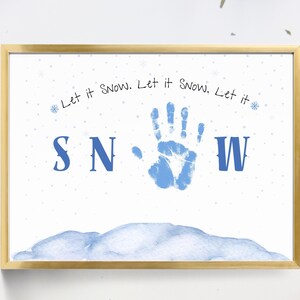 Christmas Handprint Art Bundle Printable, Handprint Craft, Christmas ...