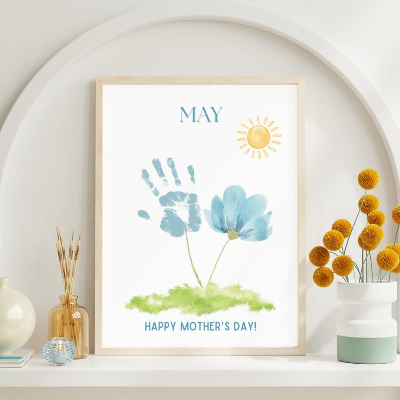 12 Printable Monthly Handprint Craft, Monthly Handprints, Handprint ...