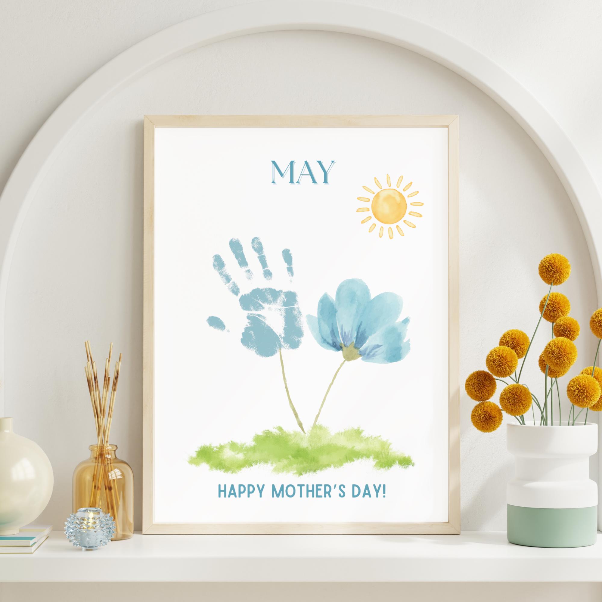 12 Printable Monthly Handprint Craft, Monthly Handprints, Handprint ...