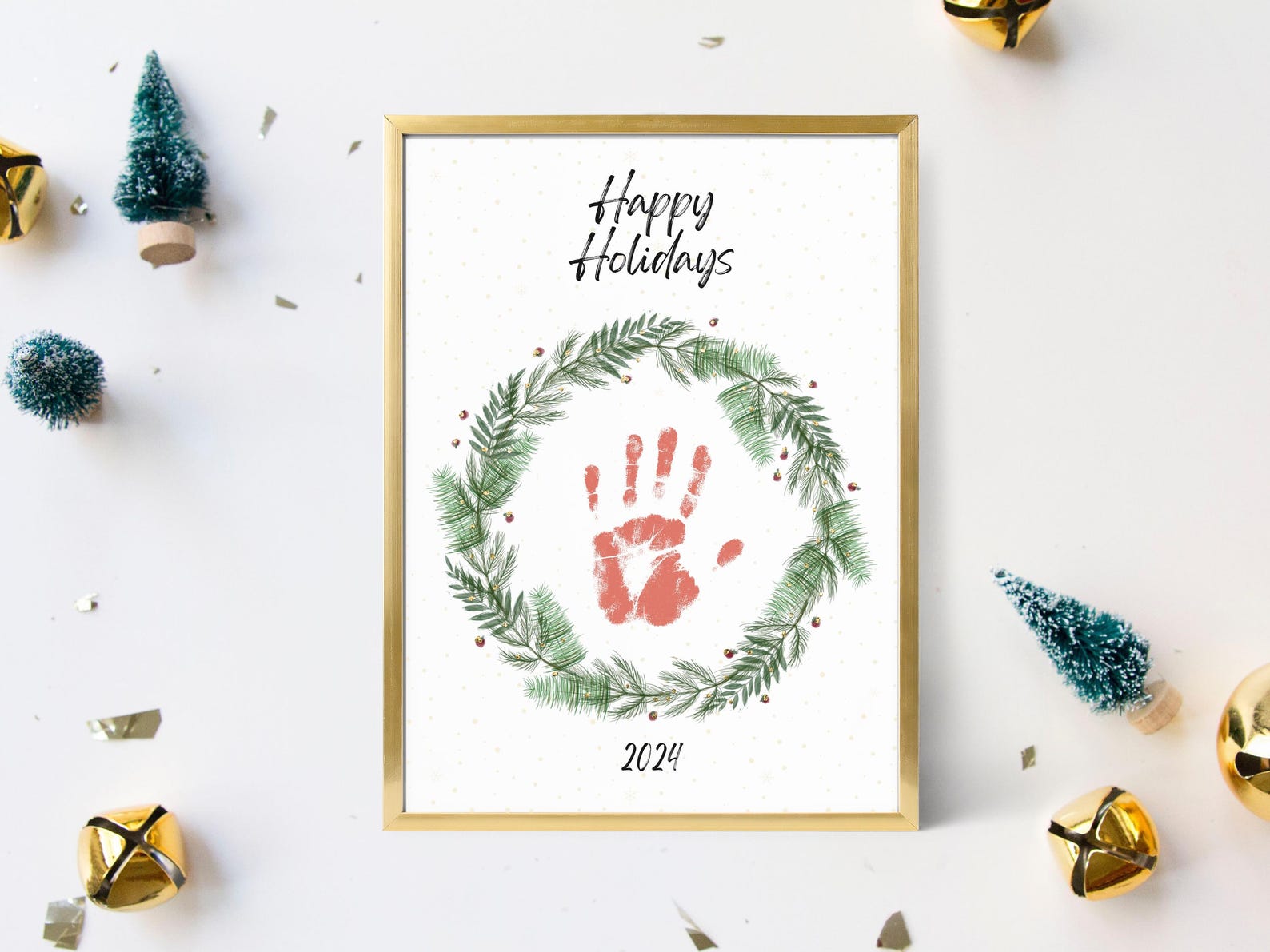 Christmas Handprint Art Bundle Printable, Handprint Craft, Christmas ...