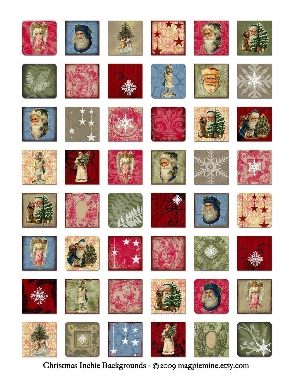 Christmas Inchies - Etsy