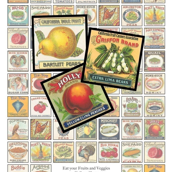 Vegetable Labels - Etsy