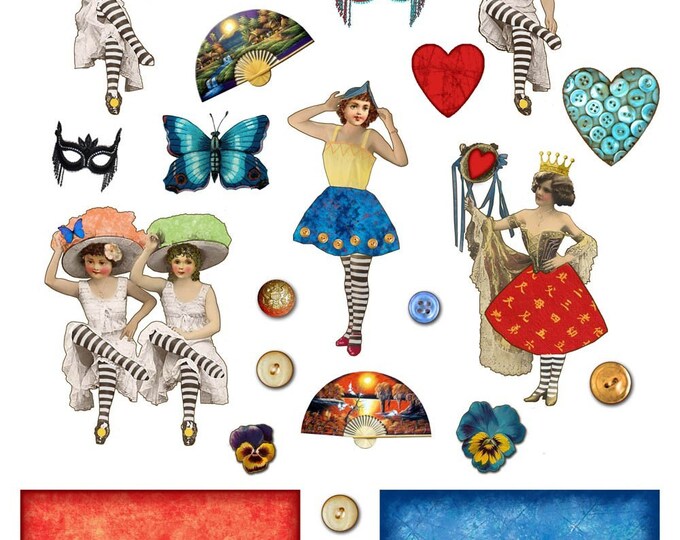 Everybody Loves Zetti Collage Sheet Zetti-inspired Girls and ...