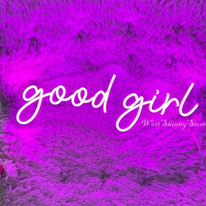 Good Girl Neon Sign, Good Girl Led Room Decor, Motivational Sign, Gift ...