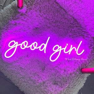 Good Girl Neon Sign, Good Girl Led Room Decor, Motivational Sign, Gift ...