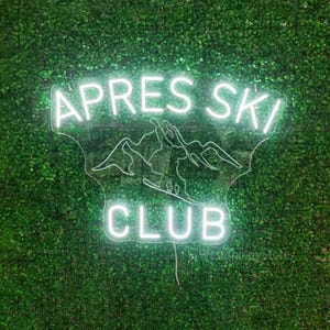 Après-ski Club Neon Sign, Apres Ski, Apres Ski Social Club Decor ...