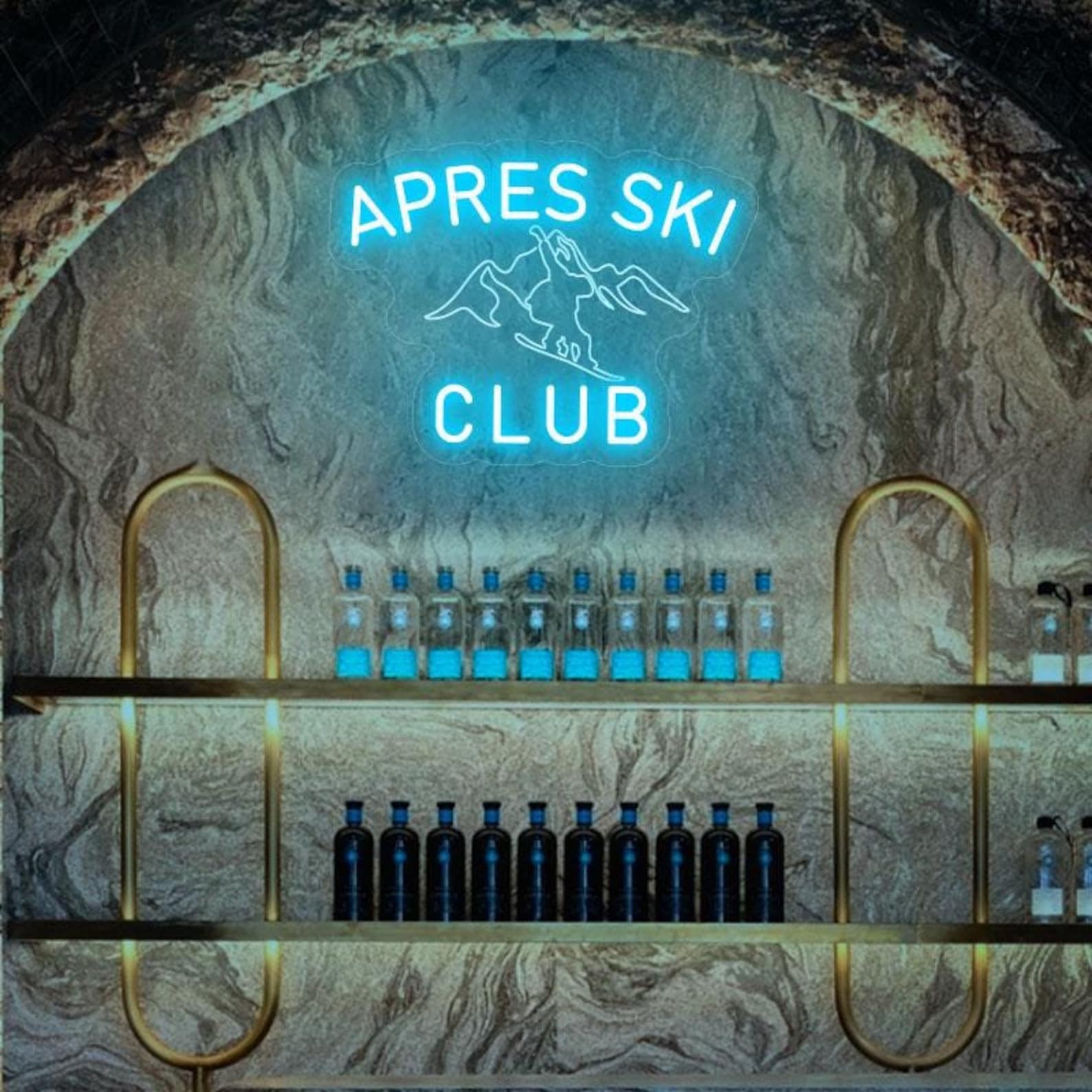 Après-ski Club Neon Sign, Apres Ski, Apres Ski Social Club Decor ...