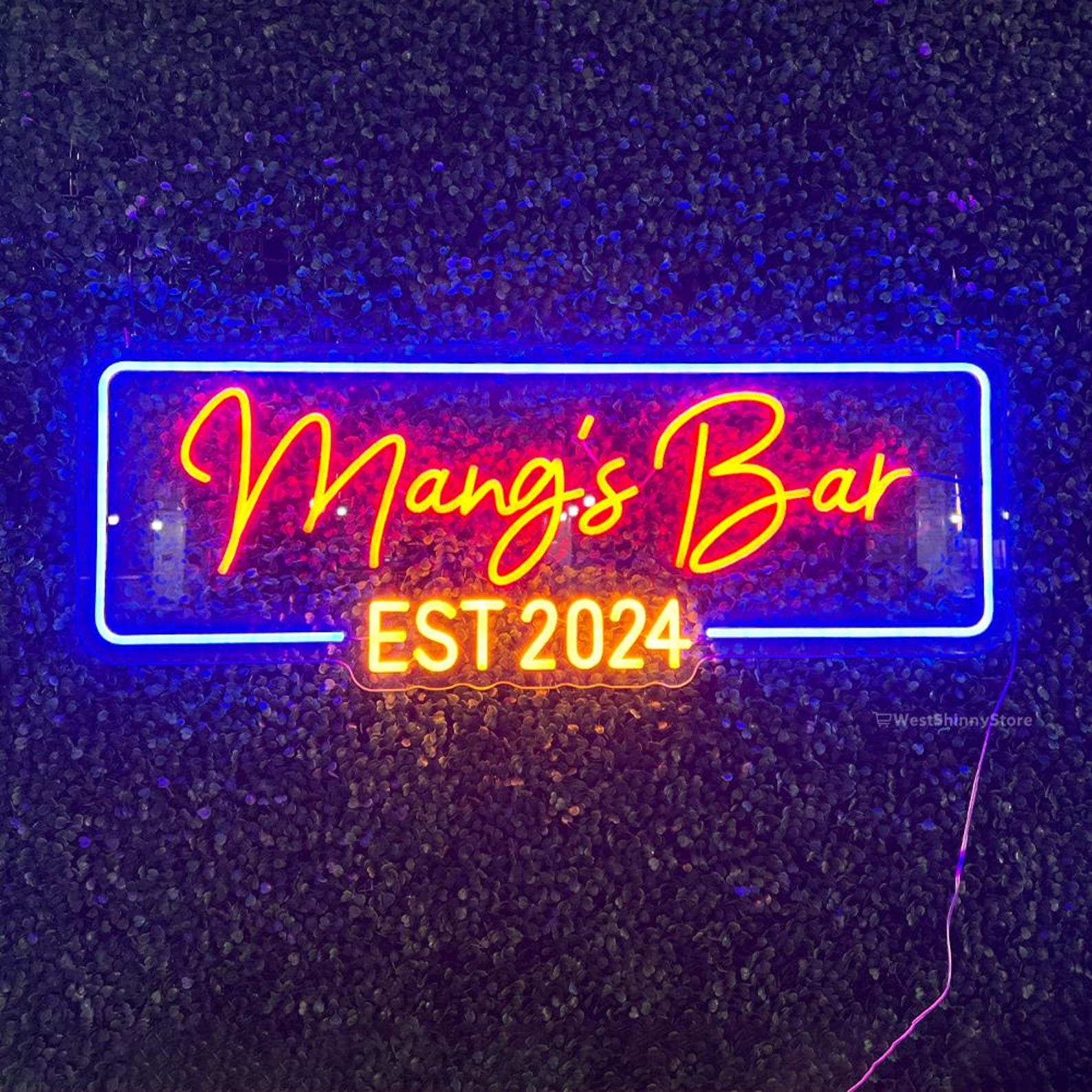 Custom Your Bar Name Sign, Personalized Home Bar Neon Gifts, Mancave ...