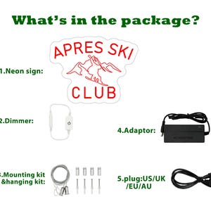 Après-ski Club Neon Sign, Apres Ski, Apres Ski Social Club Decor ...