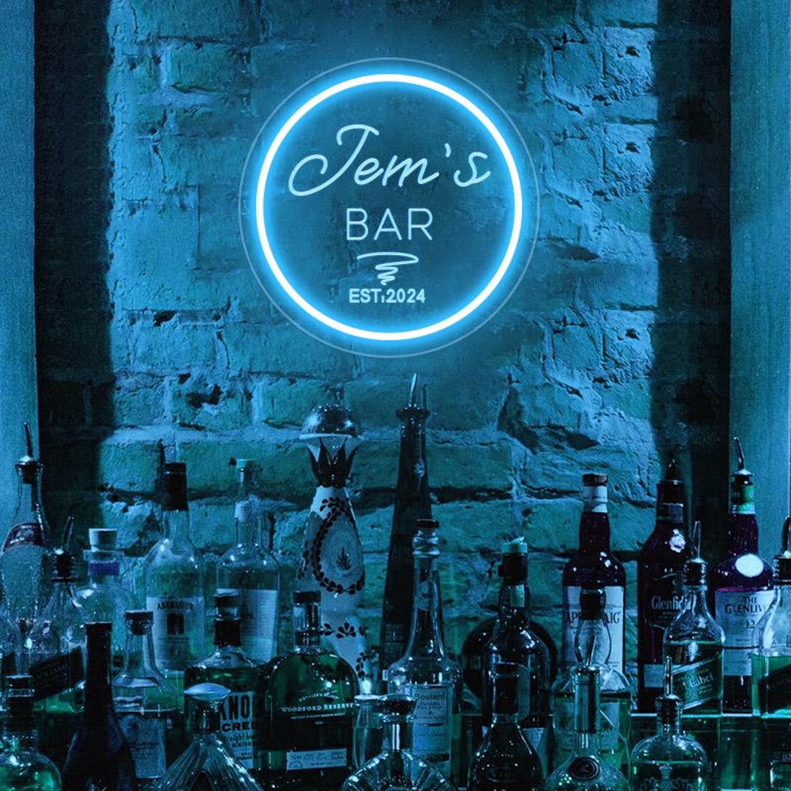 Custom Bar Neon Light, Personalized Bar Pub Decor, Bar Signage Decor ...