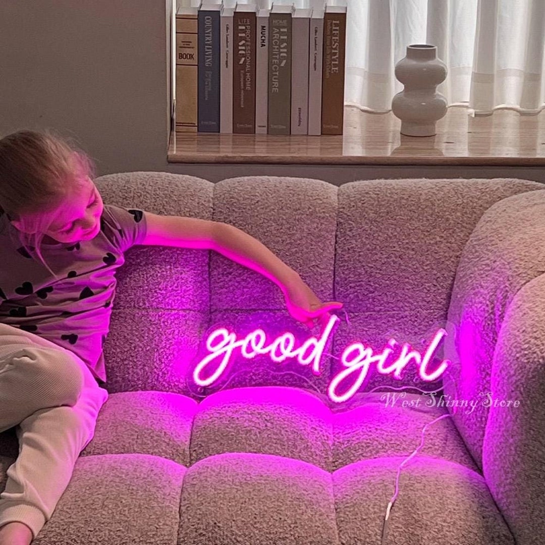 Good Girl Neon Sign, Good Girl Led Room Decor, Motivational Sign, Gift ...