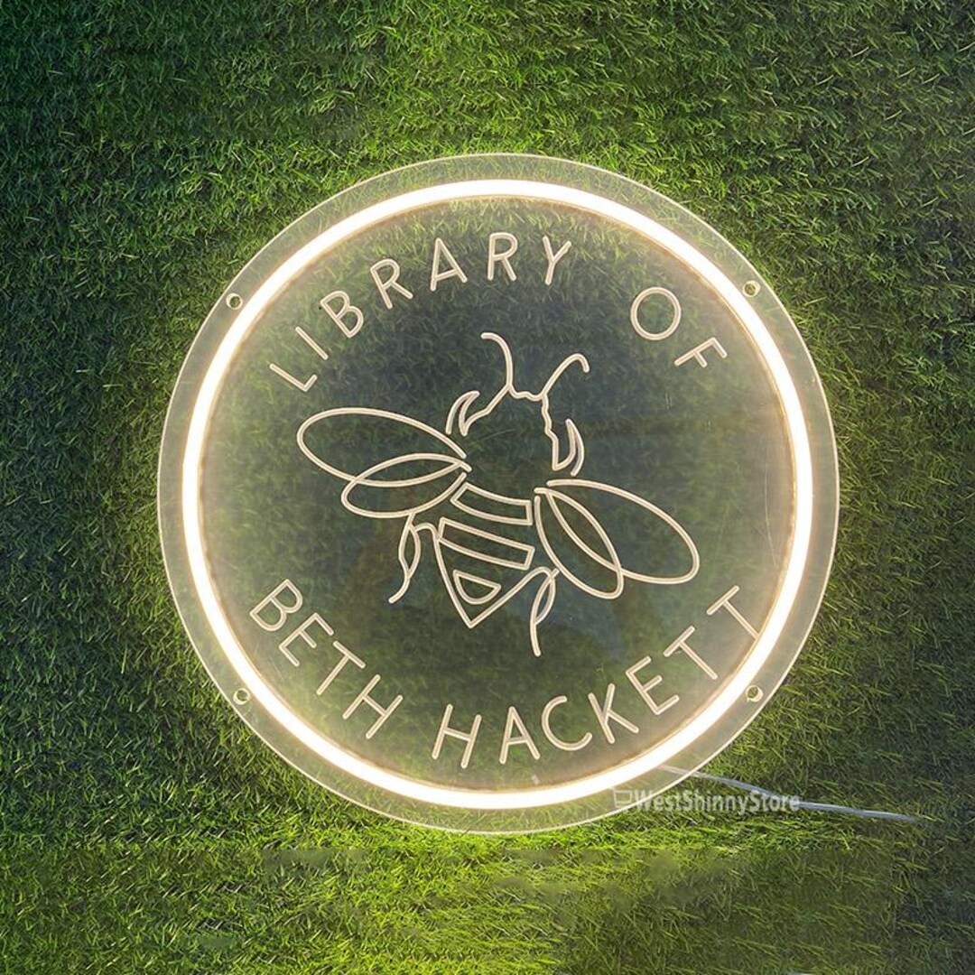 Personalized Library of Name Sign,children's Study Room Decor, Home ...