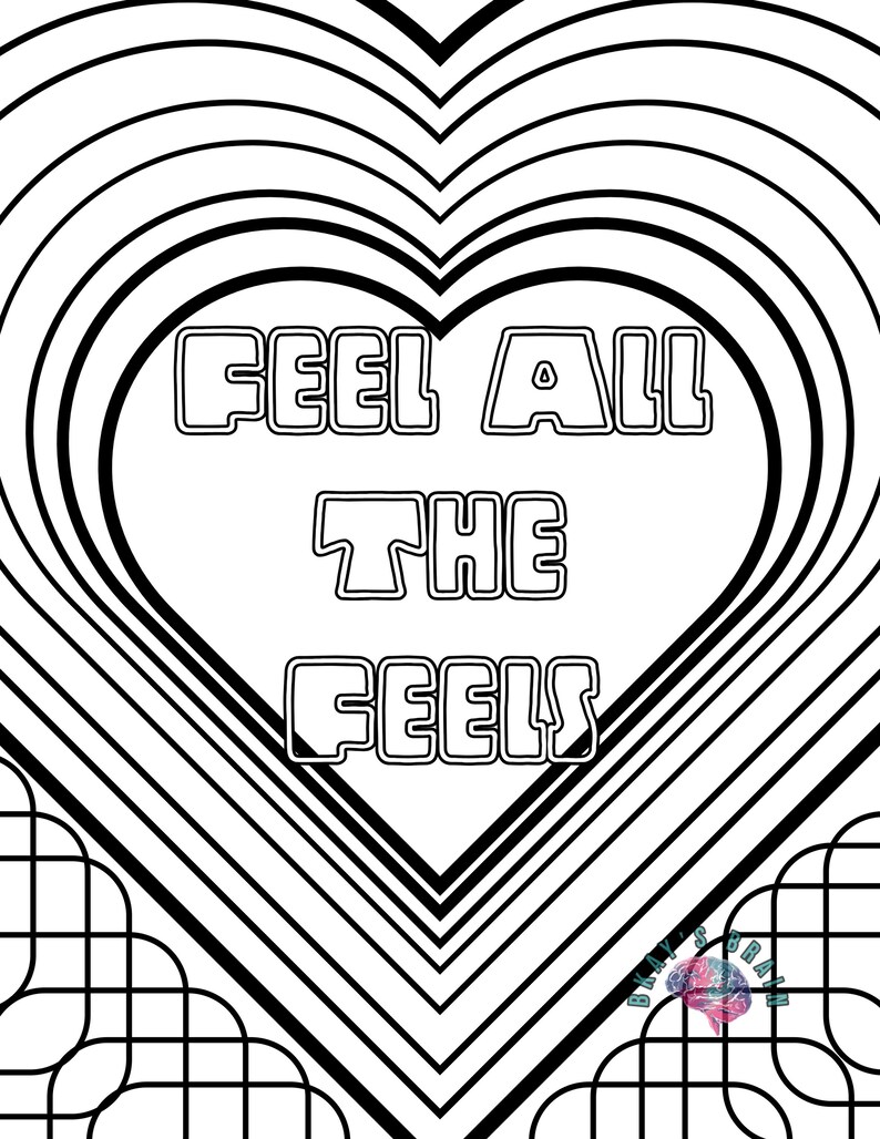 Positive Quotes Coloring Book | 10 Pages | Relaxation & Easy-to-color ...