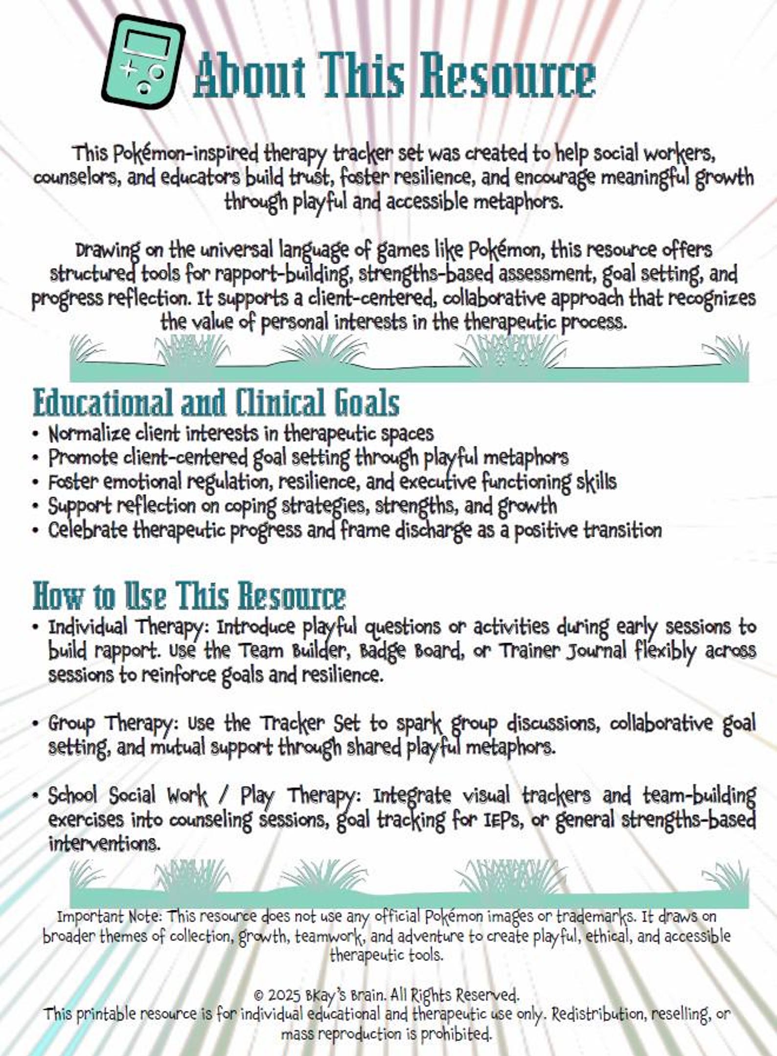 Pokémon-inspired Therapy Worksheets | Strengths-based SEL Activities ...