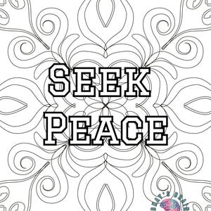 Positive Quotes Coloring Book | 10 Pages | Relaxation & Easy-to-color ...