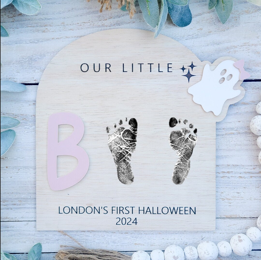 DIY Halloween Footprint Signs | Halloween Kids Craft | My Little Boo ...