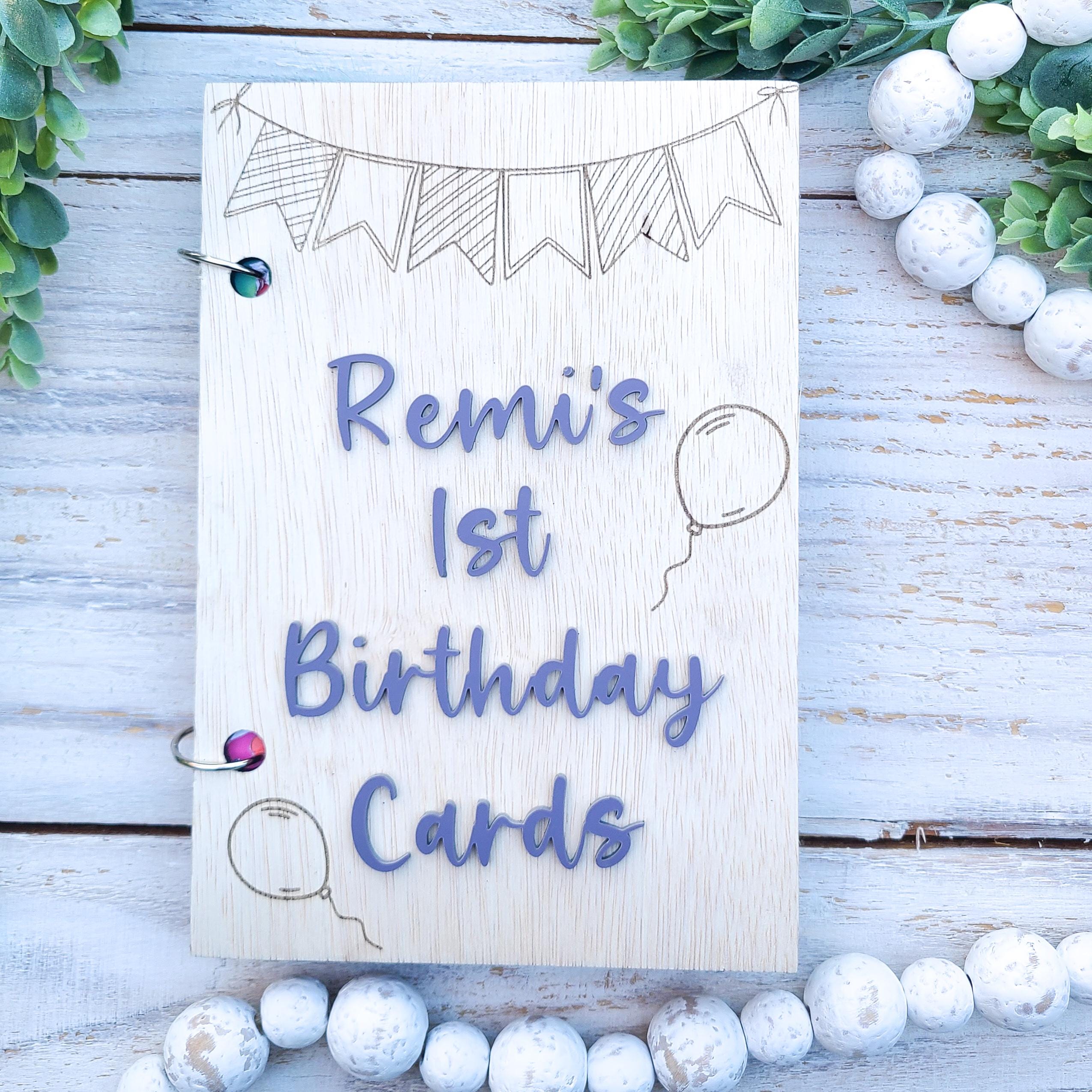 Birthday Card Keeper | Birthday Card Holder | Birthday Card Keepsake ...