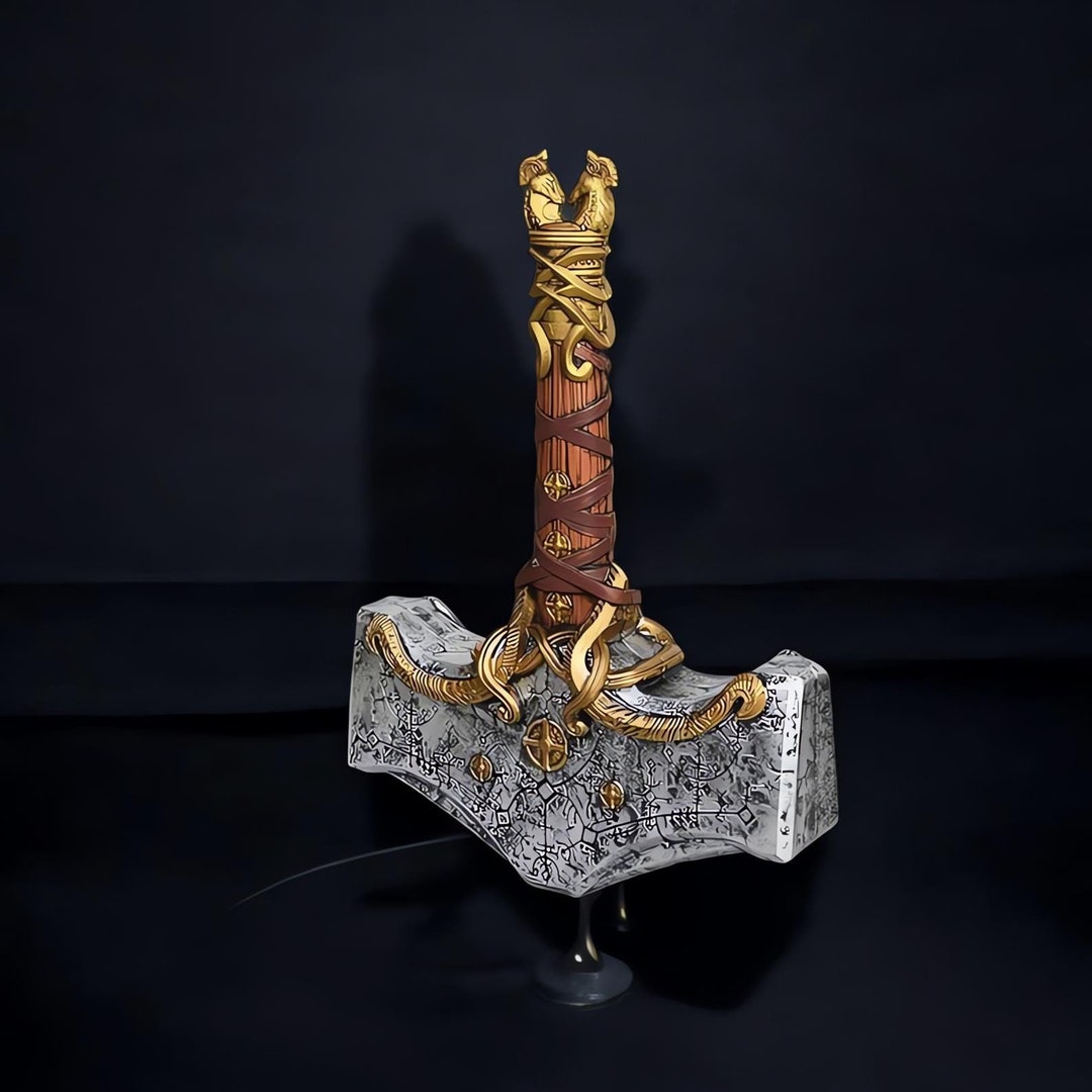 God of War Ragnarok Mjolnir God of War Thor Hammer GOW Gifts Cosplay ...
