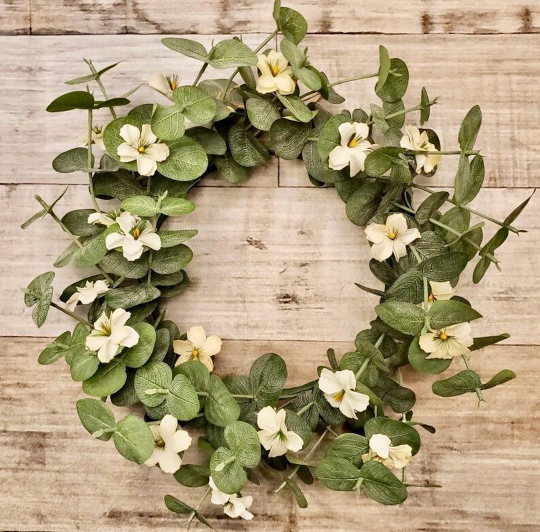 Mini Wreath, Mini Eucalyptus Wreath, Mini Flower Wreath, Mini Floral ...