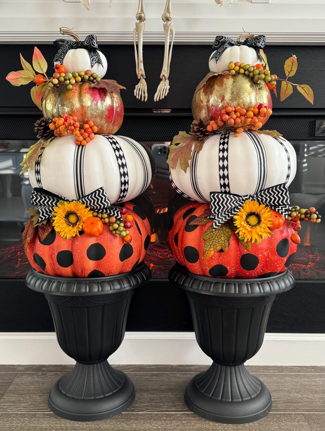 Pumpkin Topiaries, Fall Topiaries, Fall Decor, Pumpkin Decor, Sunflower ...