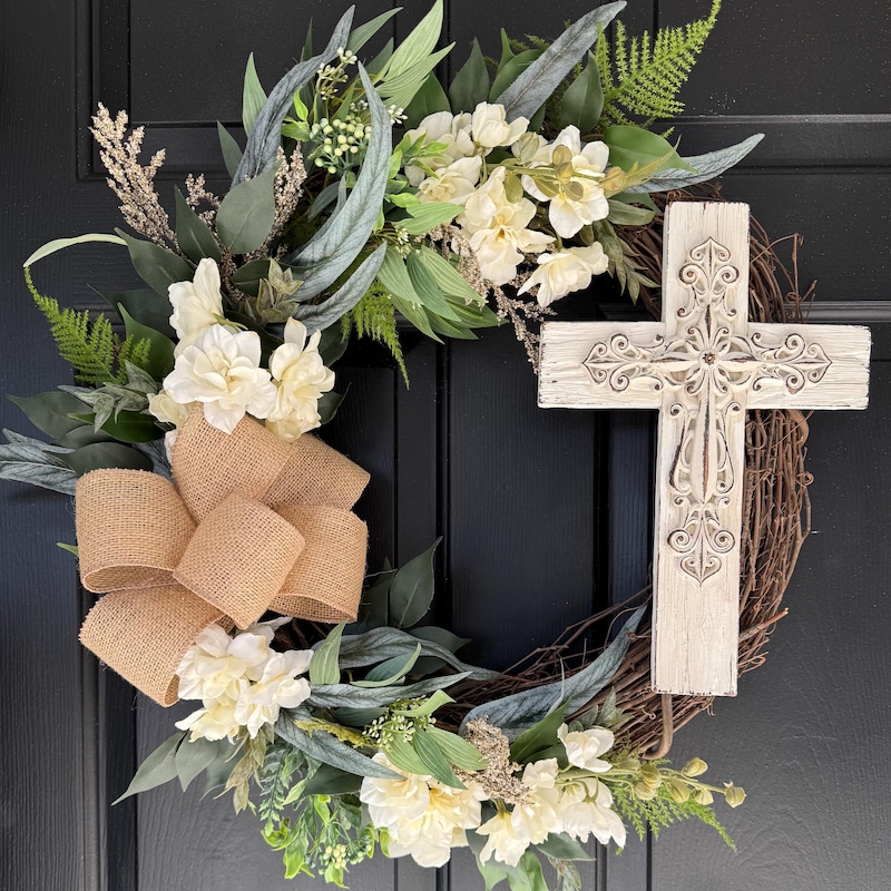 Cross Wreath - Etsy