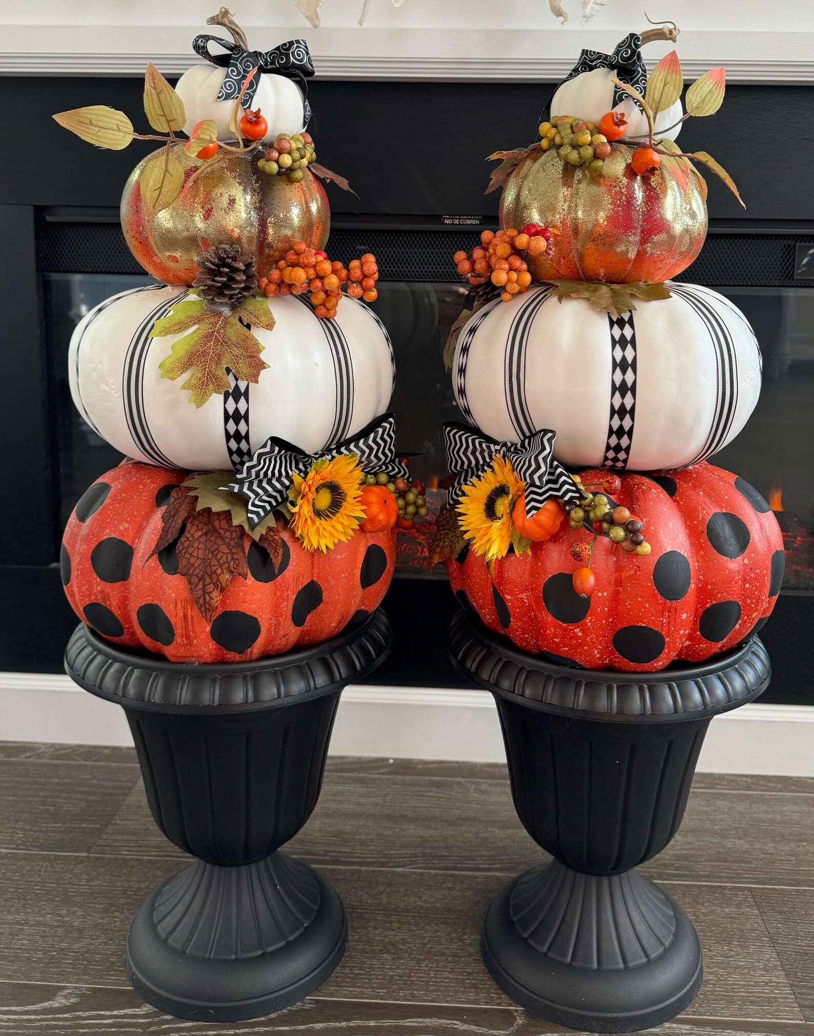 Pumpkin Topiaries, Fall Topiaries, Fall Decor, Pumpkin Decor, Sunflower ...