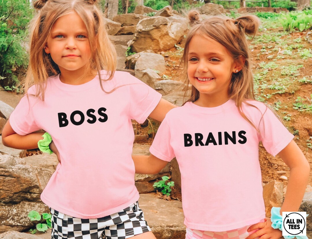 Customized Baby, Toddler, Triplets, Funny Sibling Shirts, Chaos, Brains ...