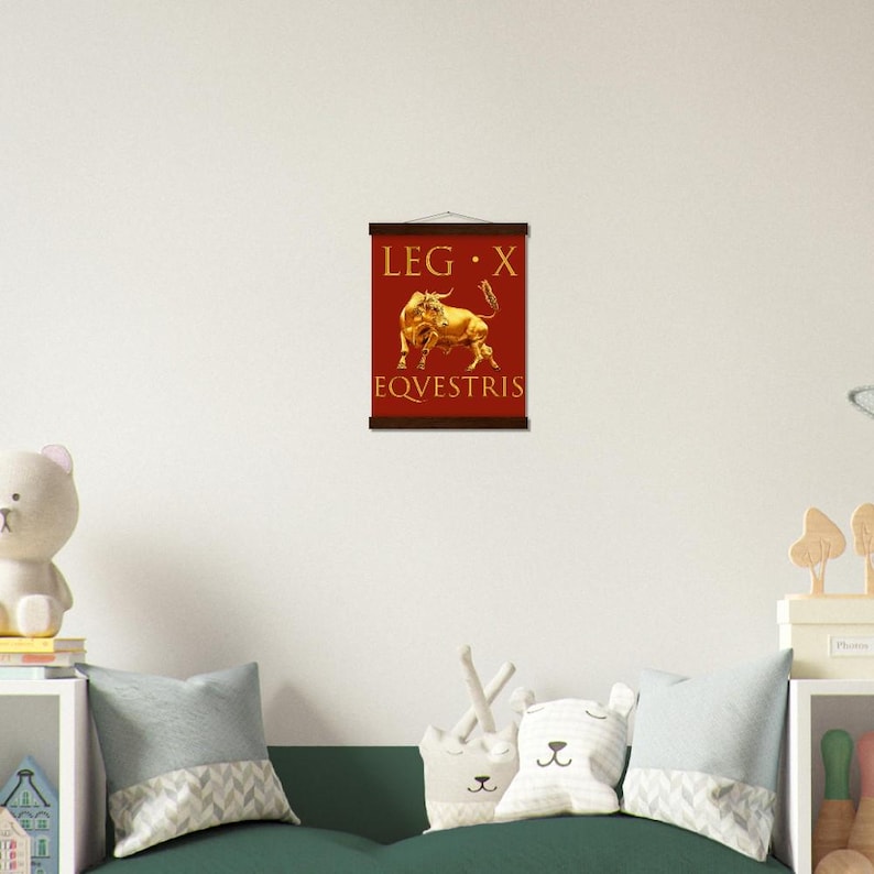 LEGION BANNER Ancient Rome Roman Wall Art Gladiator Military Home ...