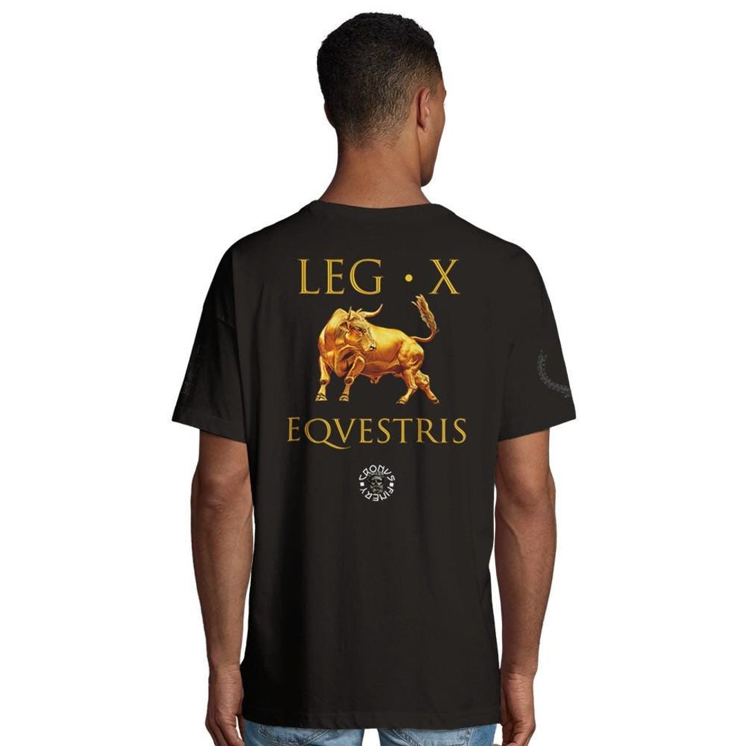 CAESARS LEGION Black OVERSIZED Gym Wear Relaxed Fitting T Shirt Ancient ...