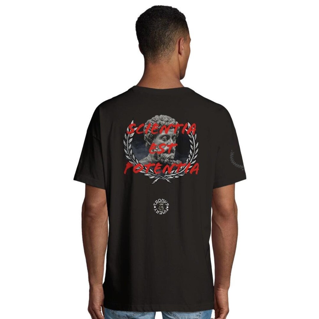 MARCUS AURELIUS Black OVERSIZED Gym Wear Relaxed Fitting T Shirt ...