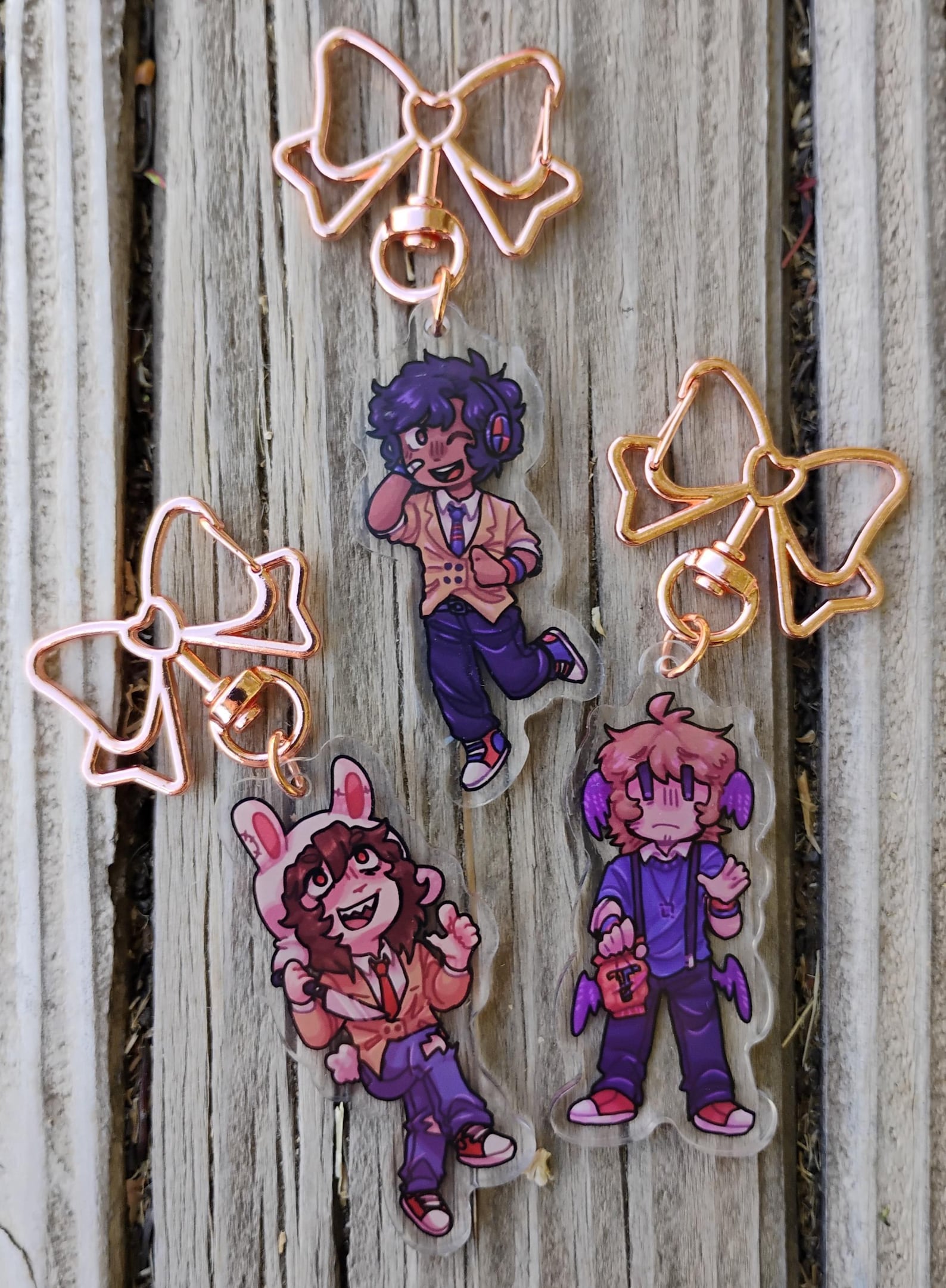 YHS Acrylic Keychains - Sam, Grian, and Taurtis - Etsy